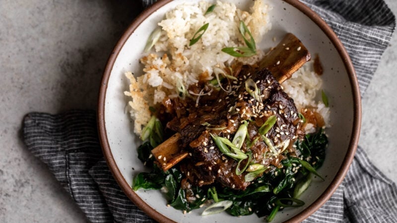 Miso Braised Short Ribs - Cooking with Cocktail Rings