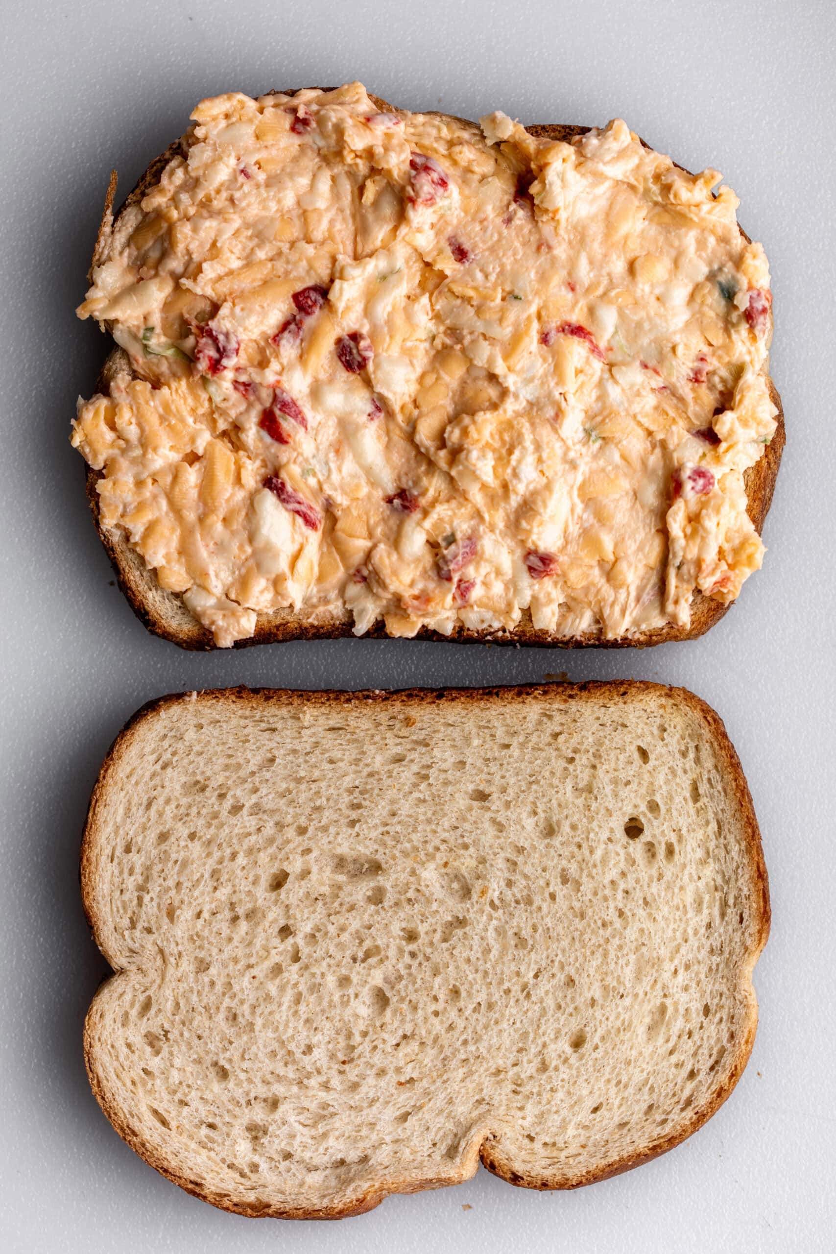 Southern Pimento Cheese Sandwich - Cooking with Cocktail Rings
