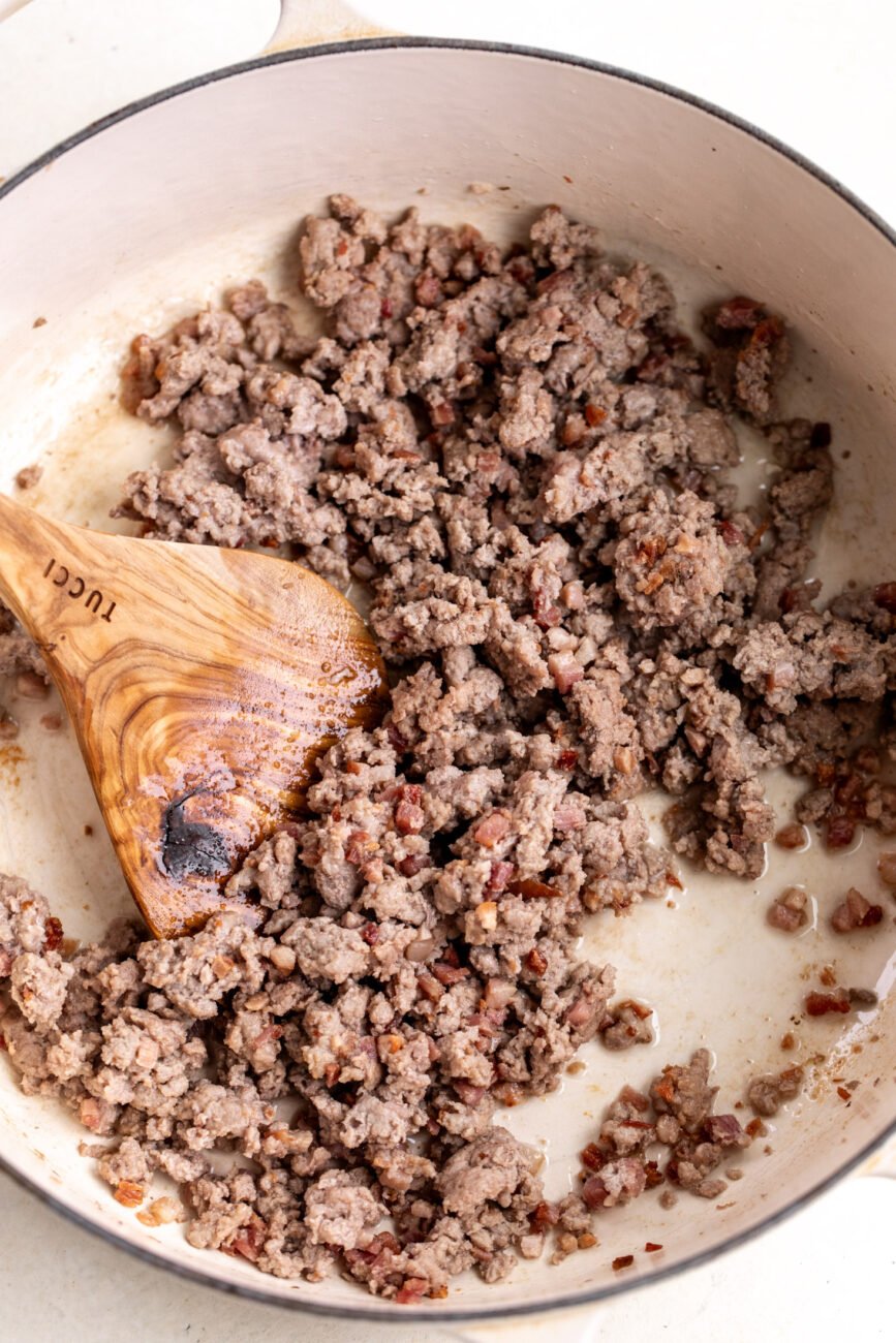 Gochujang Pork Ragu with Ginger Scallion Oil over Rice Cakes - Cooking ...